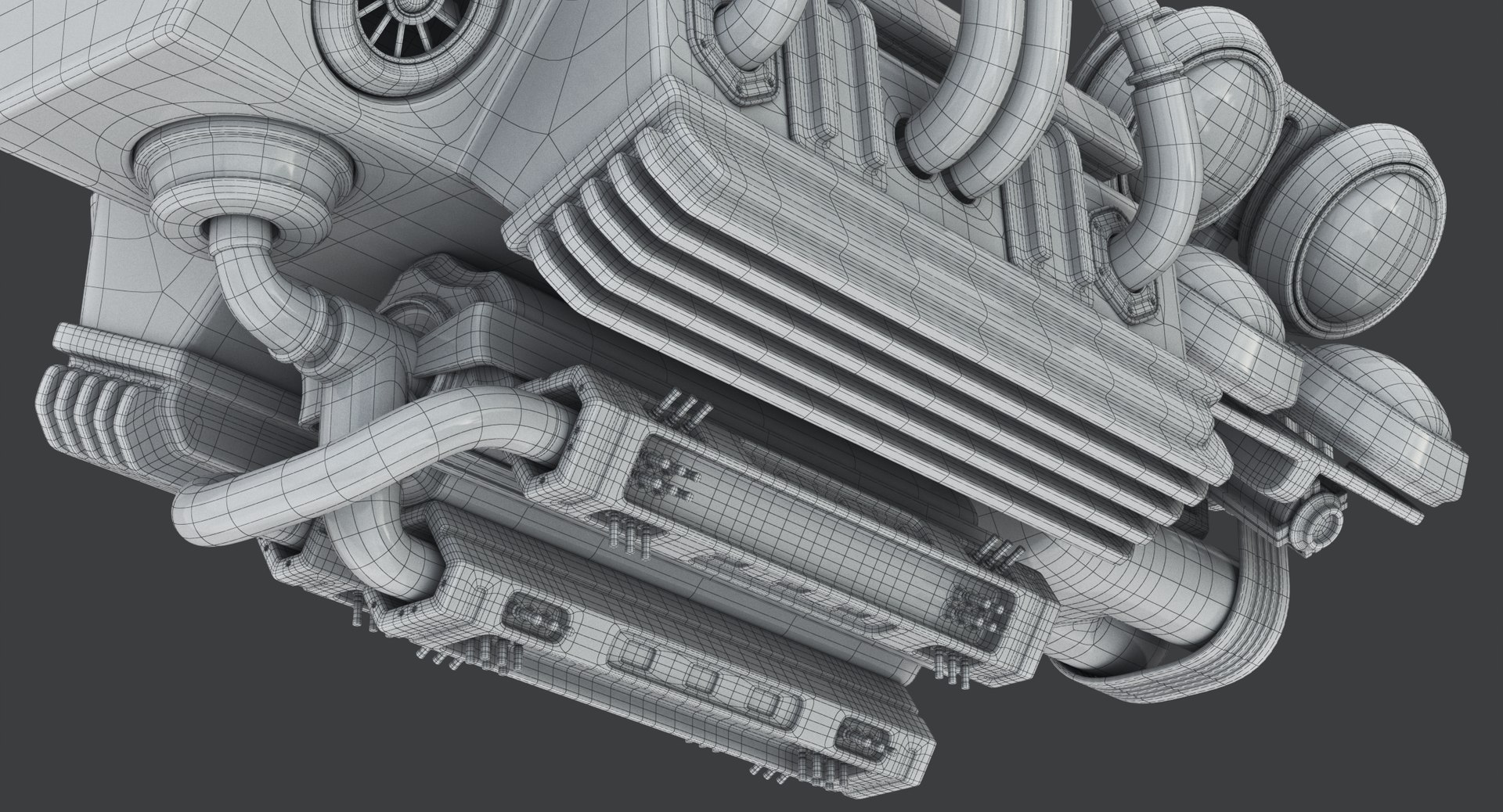 3D sci-fi engine 2 - TurboSquid 1225044