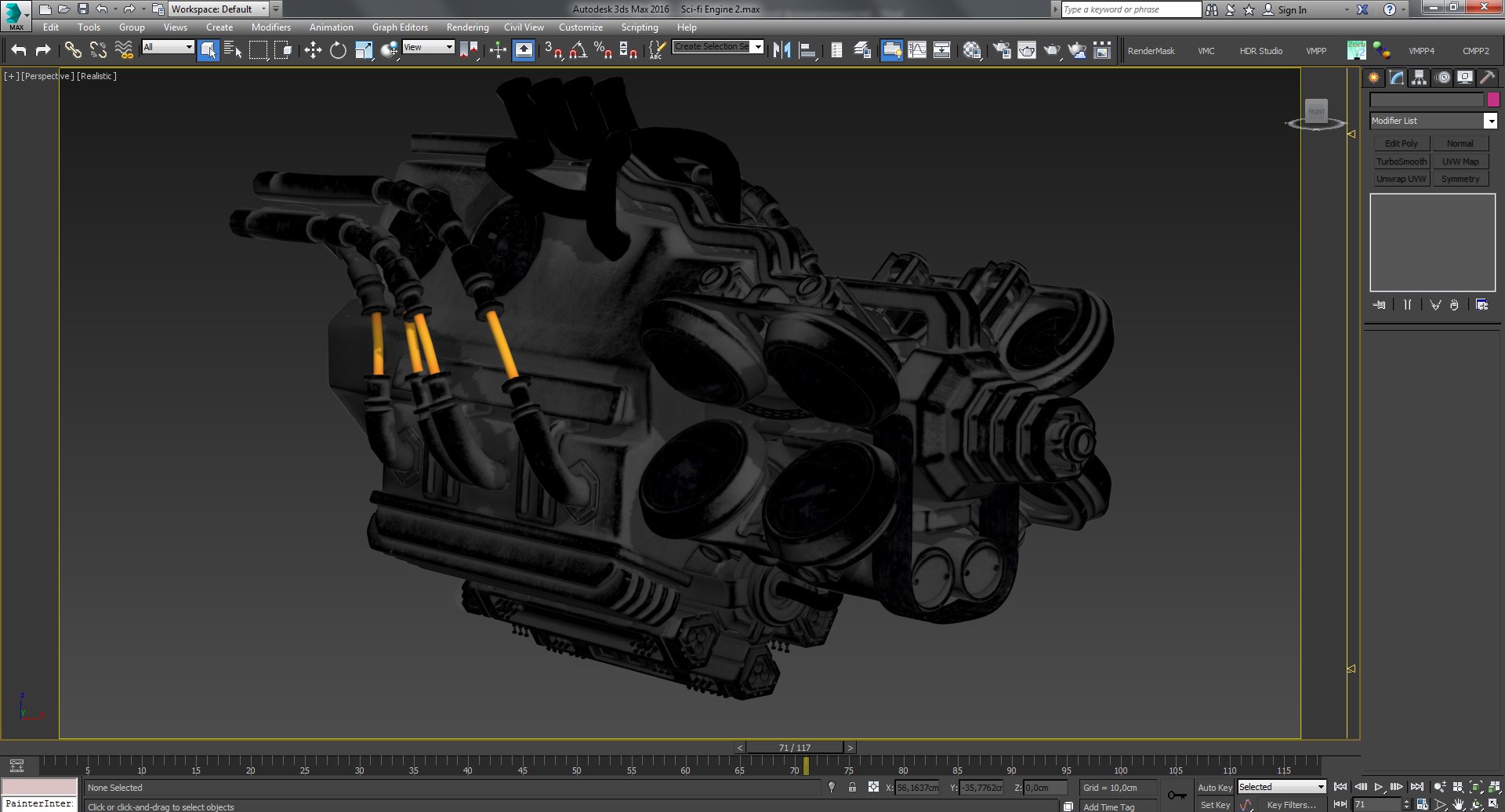 3D sci-fi engine 2 - TurboSquid 1225044