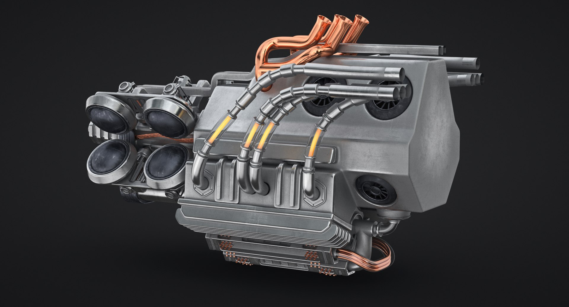 3D sci-fi engine 2 - TurboSquid 1225044