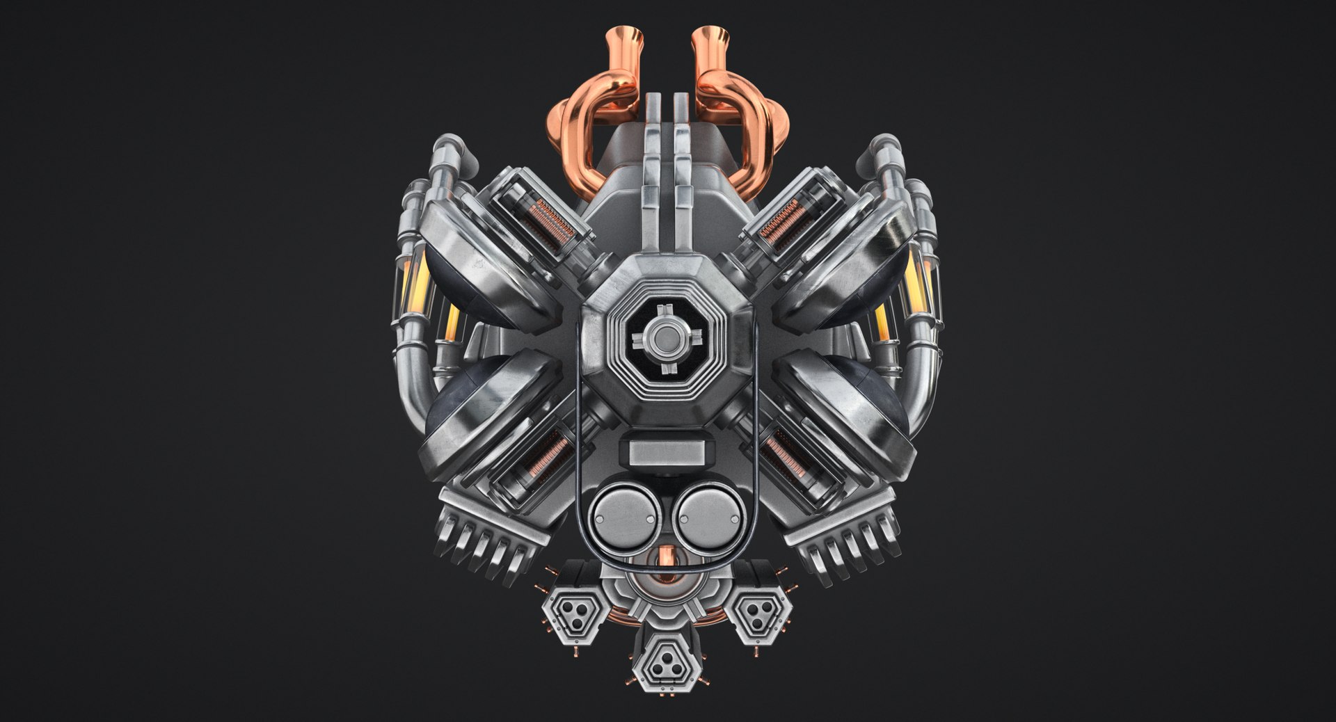 3D sci-fi engine 2 - TurboSquid 1225044