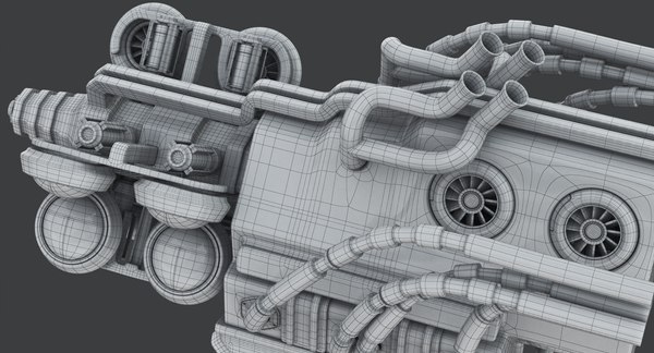 3D sci-fi engine 2 - TurboSquid 1225044