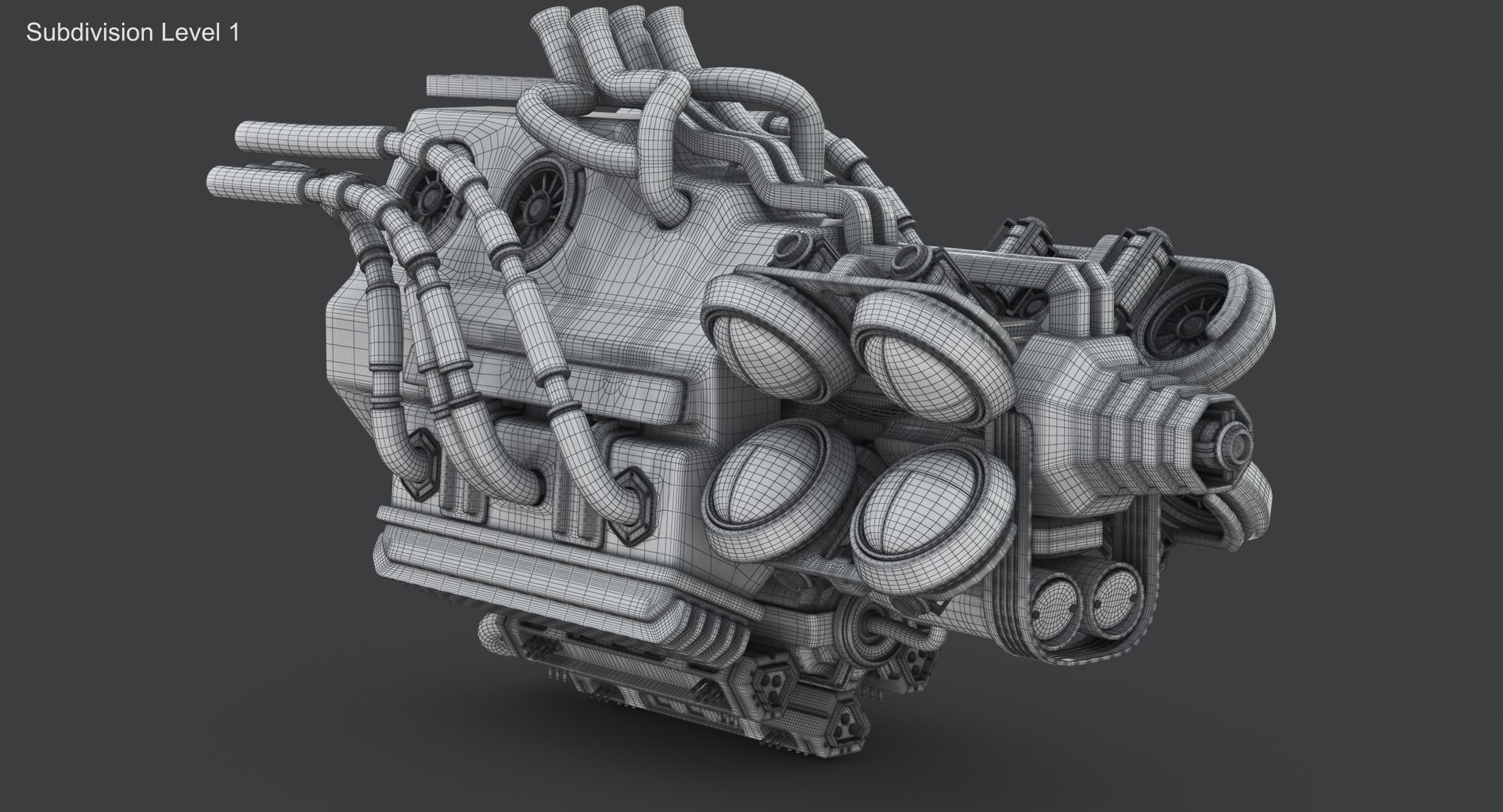 3D sci-fi engine 2 - TurboSquid 1225044