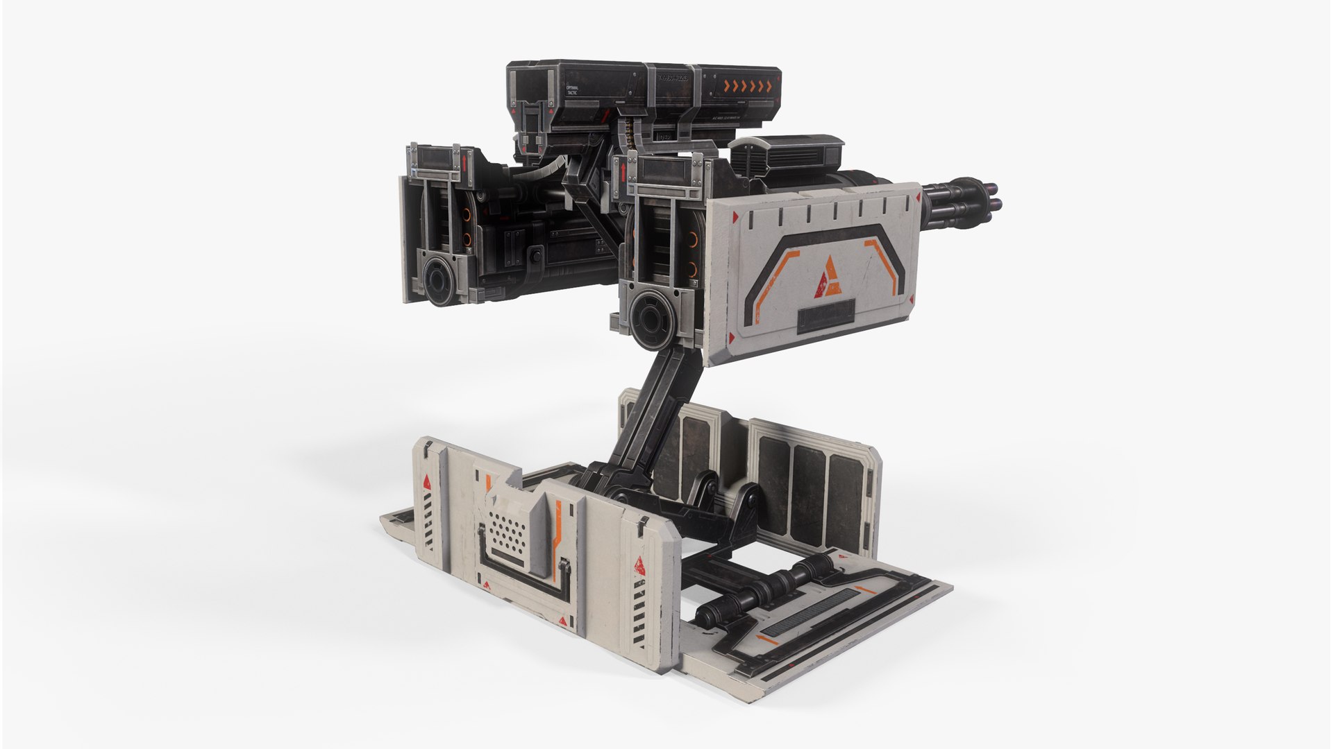 3D Sci Fi Turret - TurboSquid 1980462