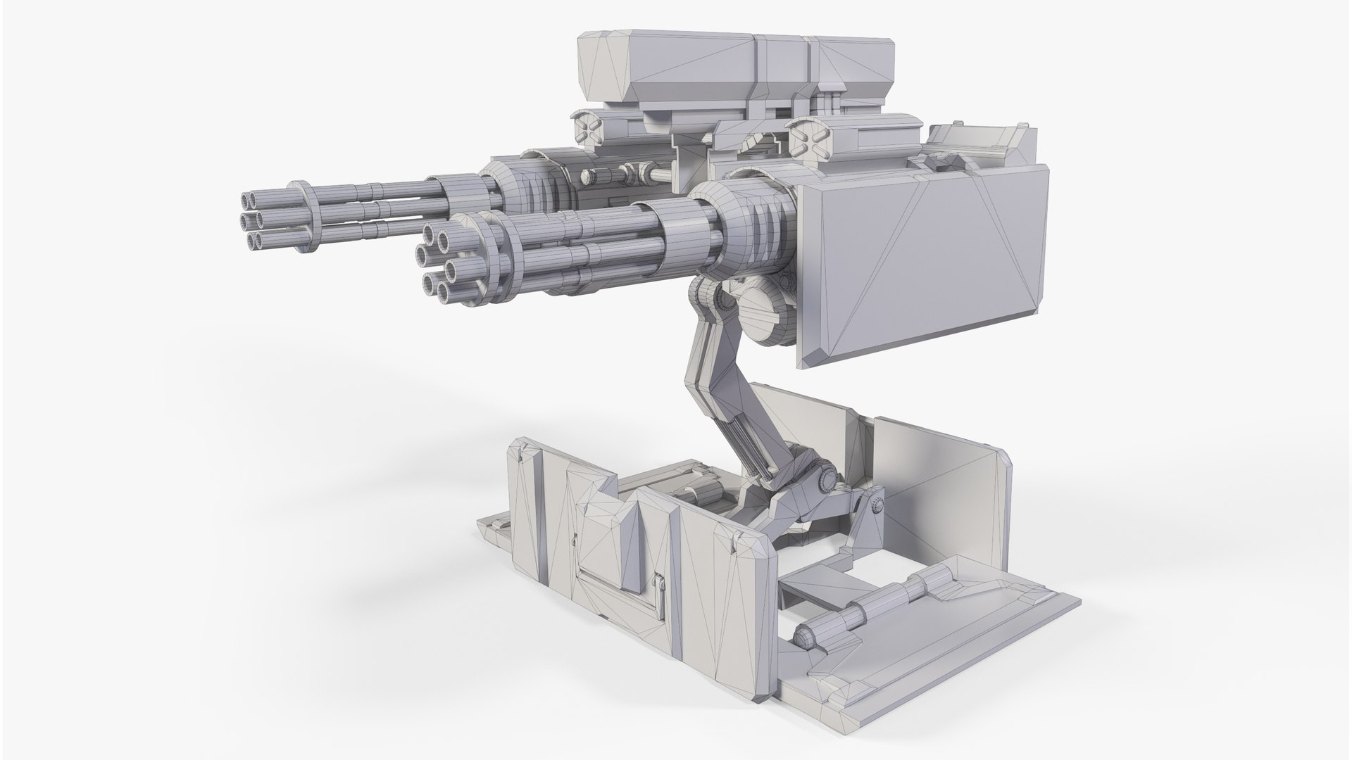 3D Sci Fi Turret - TurboSquid 1980462