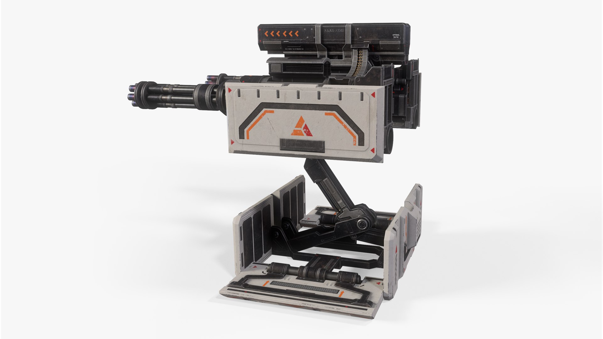 3D Sci Fi Turret - TurboSquid 1980462