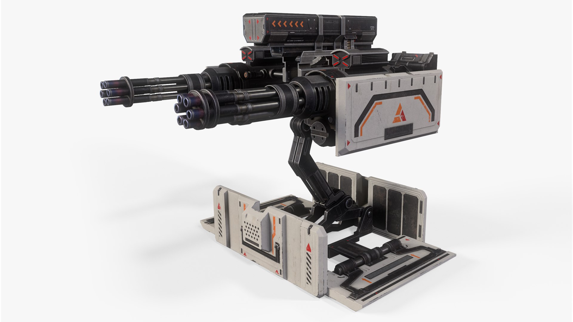 3D Sci Fi Turret - TurboSquid 1980462