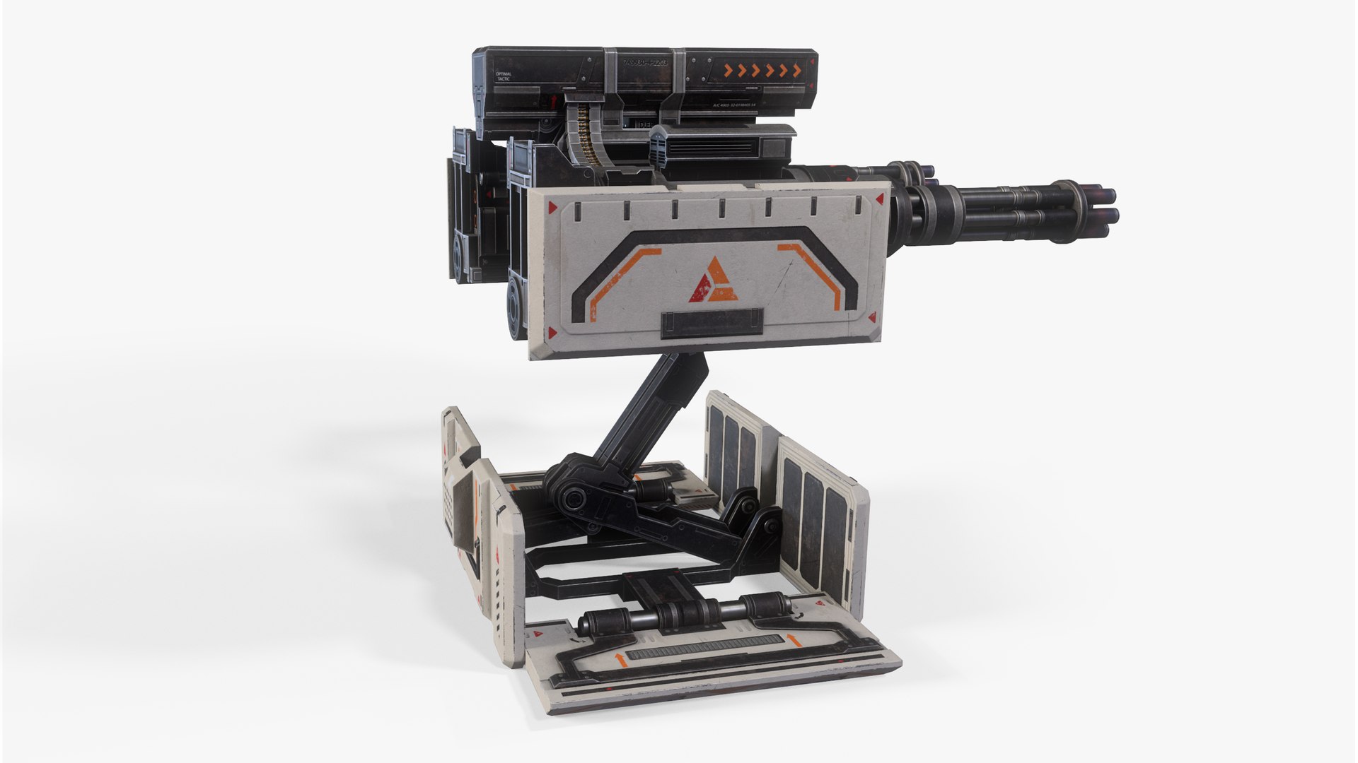 3D Sci Fi Turret - TurboSquid 1980462