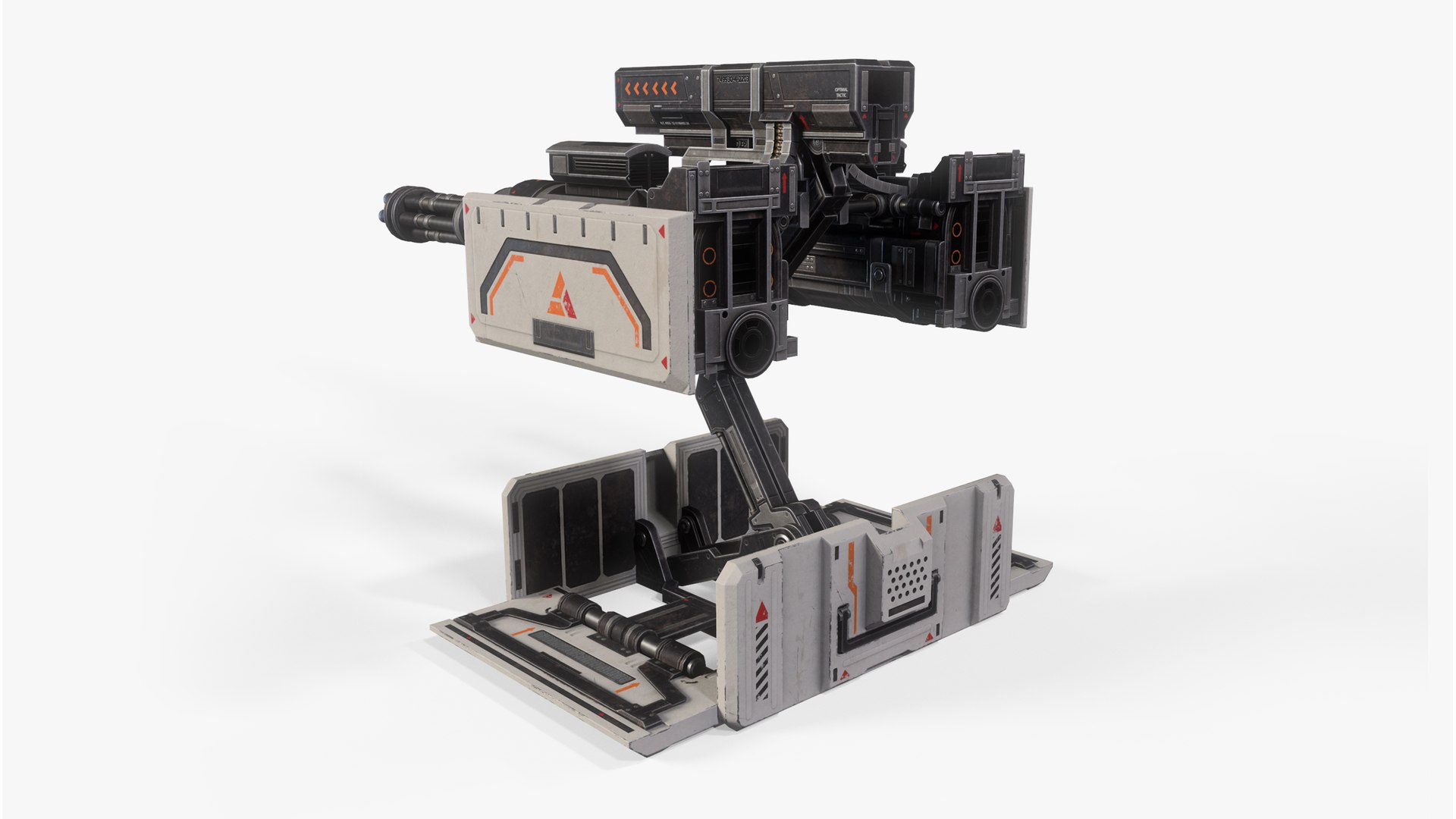 3D Sci Fi Turret - TurboSquid 1980462