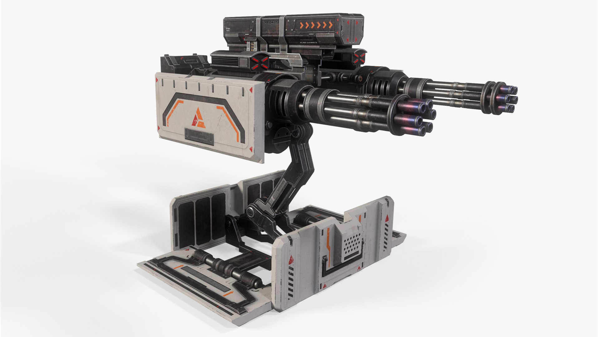 3D Sci Fi Turret - TurboSquid 1980462