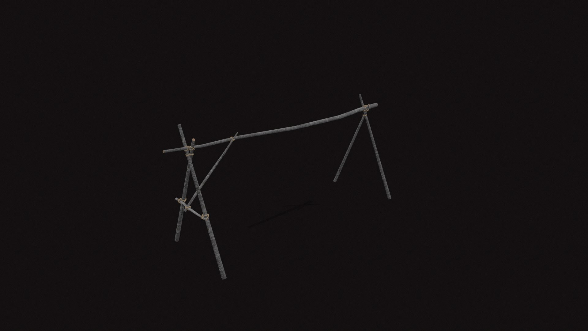 3D Medieval Fish Drying Racks 01 Model - TurboSquid 2326213