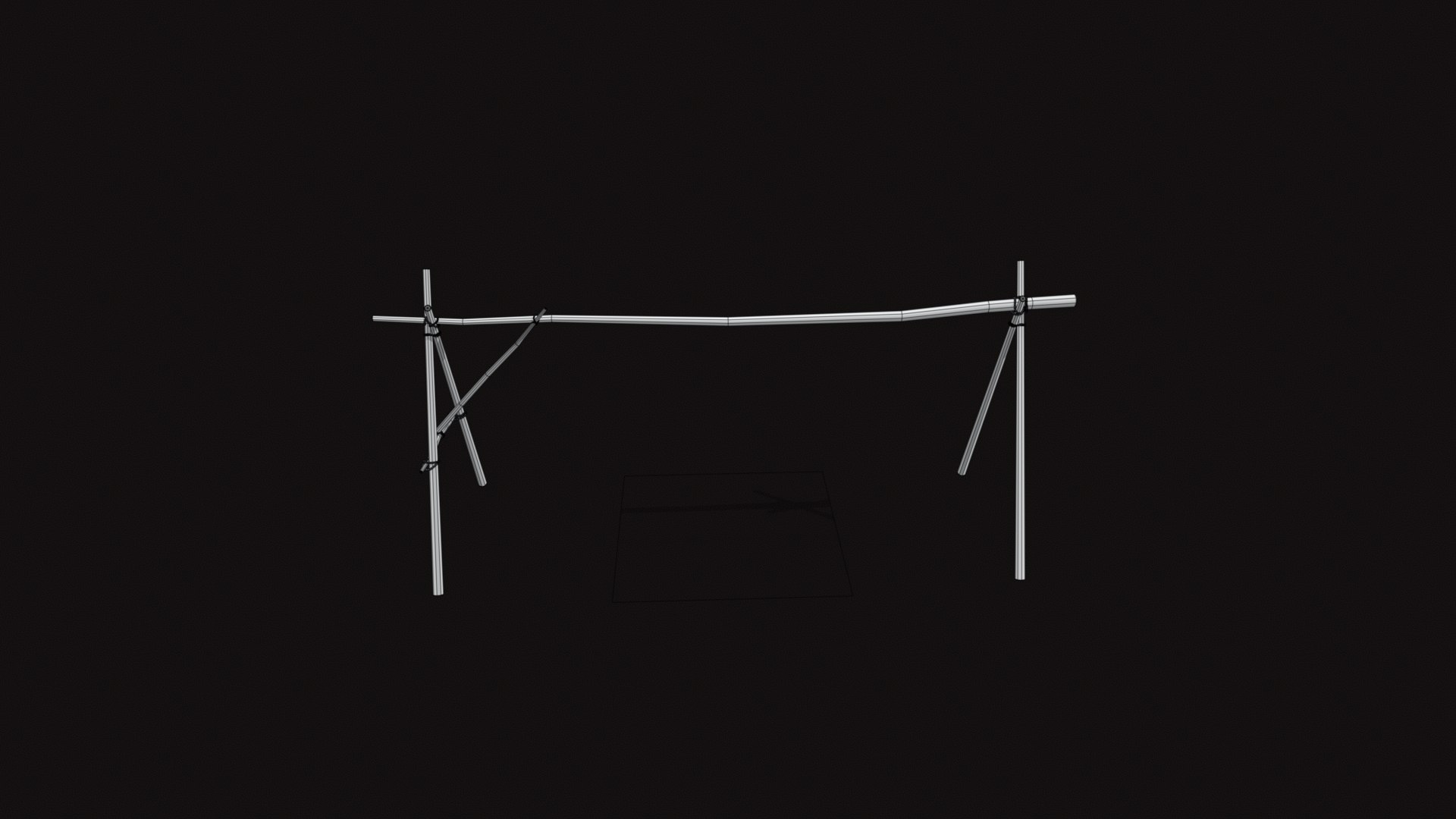 3D Medieval Fish Drying Racks 01 Model - TurboSquid 2326213