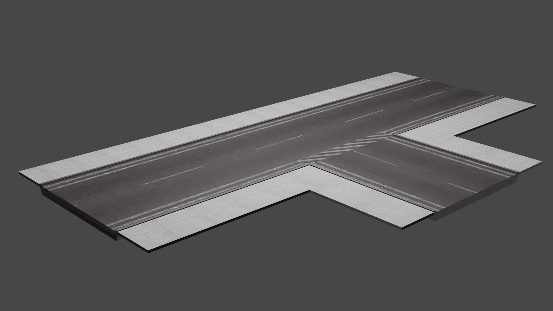 3D Model Modular Roads And Streets Collection - TurboSquid 1855824