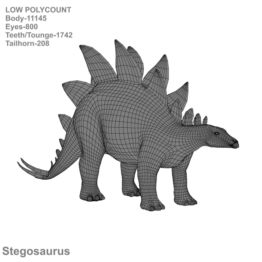 3d Stegosaurus