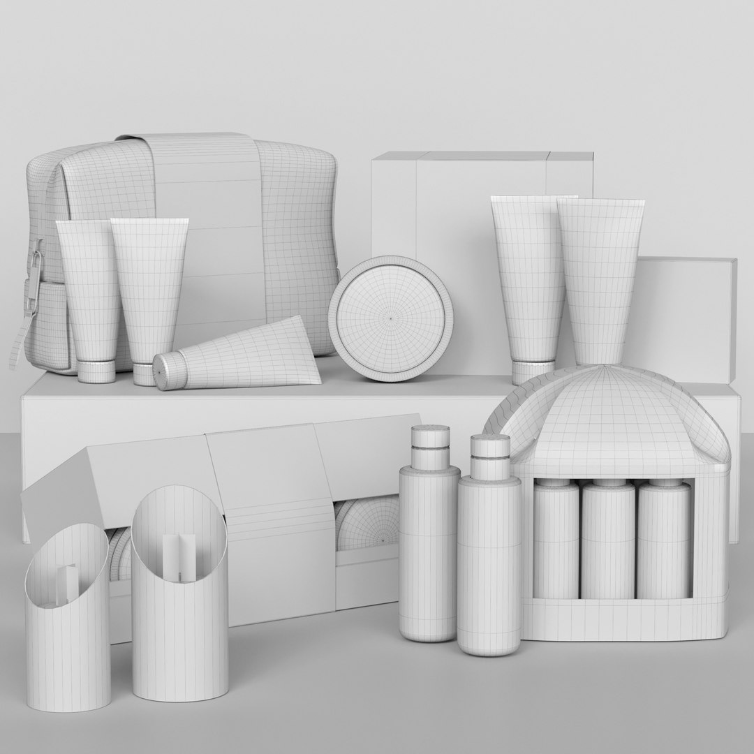 Luxury Cosmetics Set 32 3D - TurboSquid 1974023