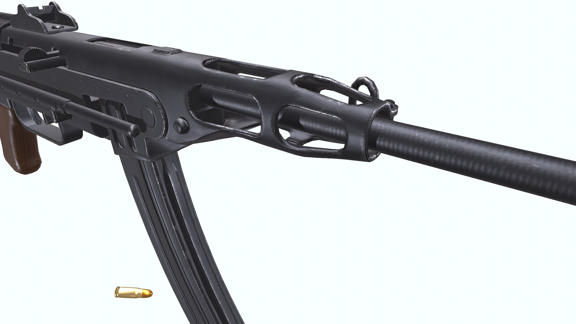 3D K50M North Vietnamese SMG Low-poly PBR Model - TurboSquid 2085900