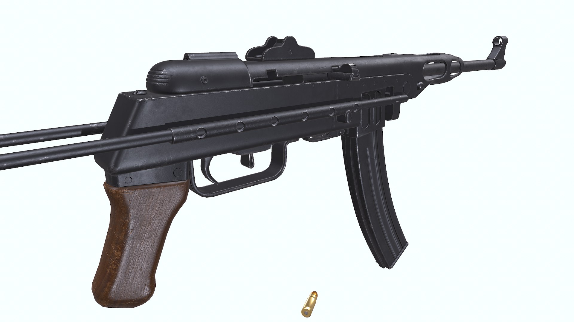 3D K50M North Vietnamese SMG Low-poly PBR Model - TurboSquid 2085900