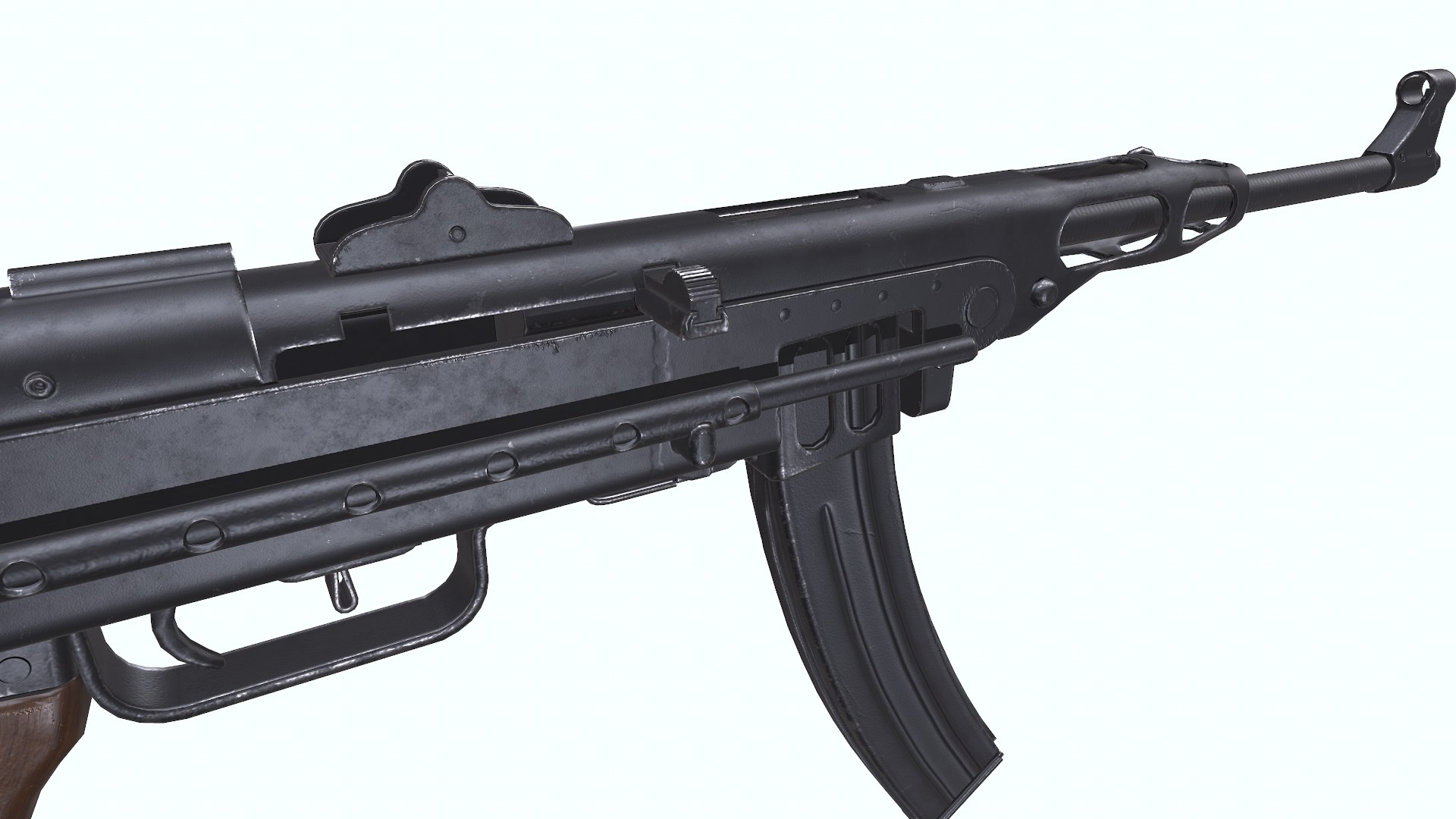 3D K50M North Vietnamese SMG Low-poly PBR Model - TurboSquid 2085900