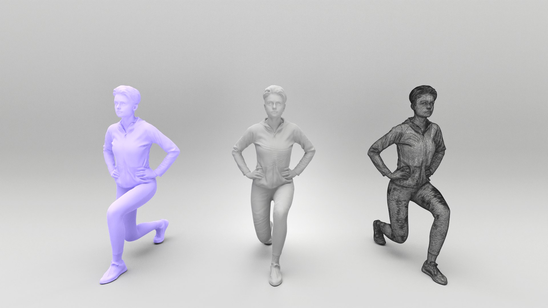 3D Young woman doing workout 432 - TurboSquid 2181064