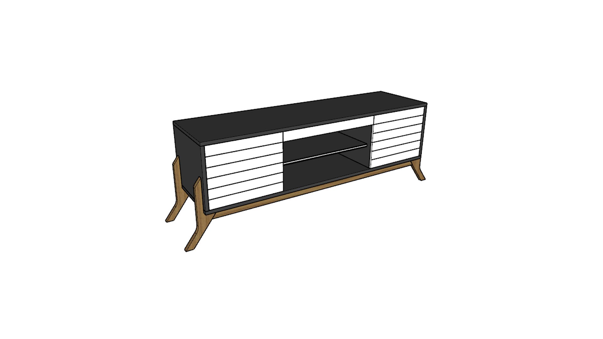 3D model Modern Rack with Draw - type I - TurboSquid 2085308