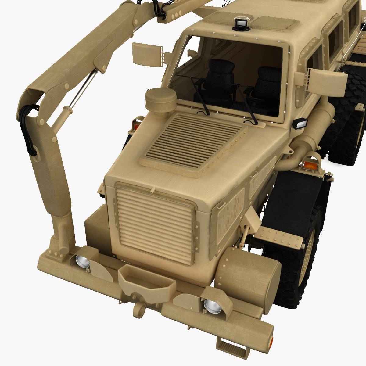 buffalo protected vehicle c4d