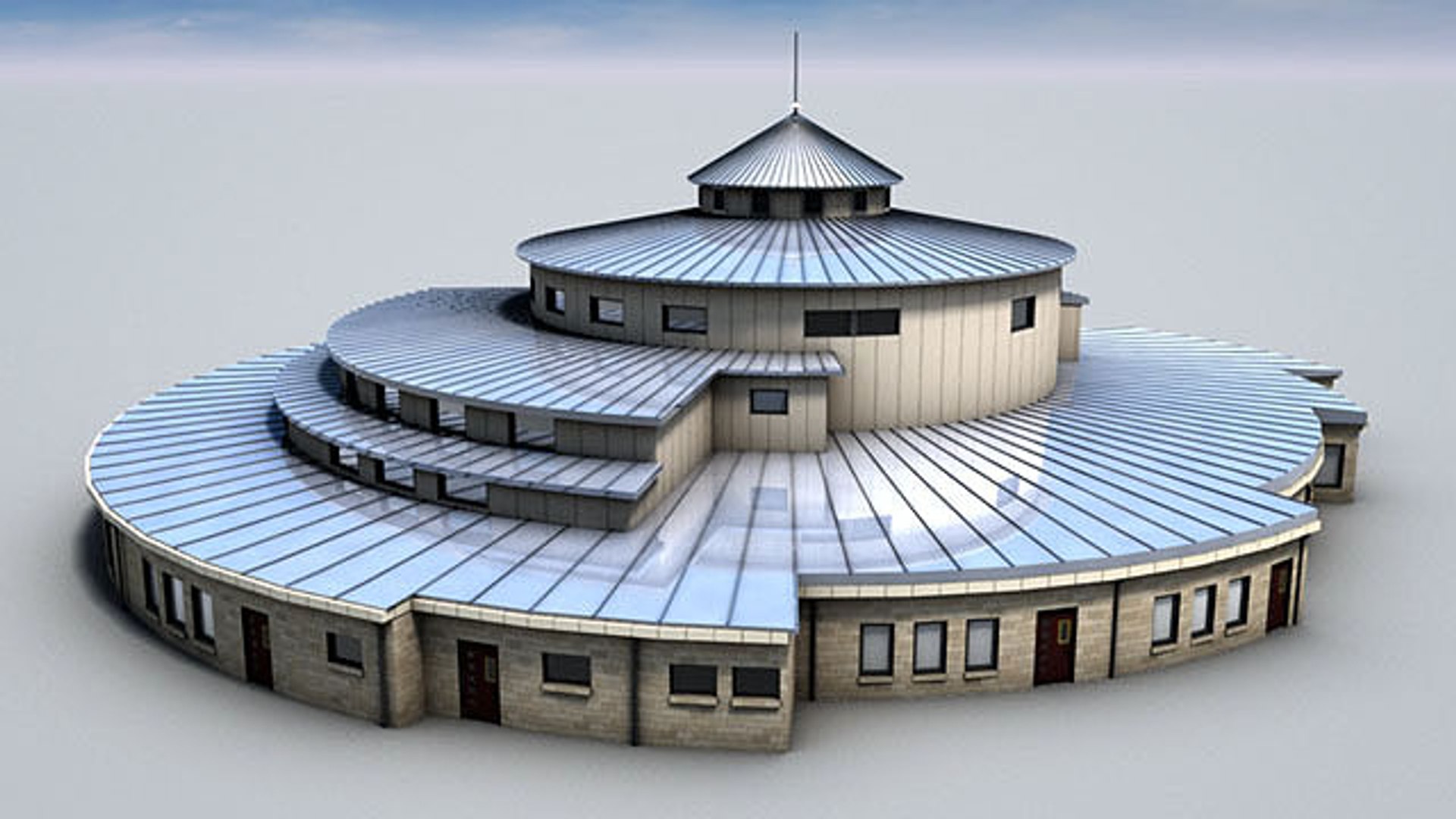 Primary School 3d Model