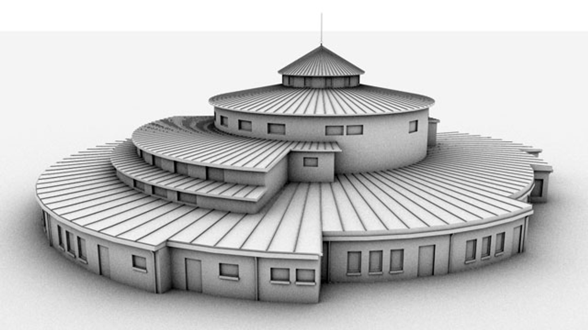 Primary School 3d Model