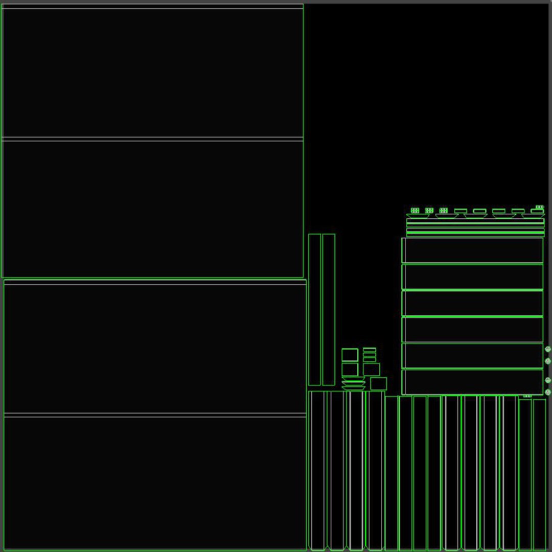 3D RIVIERA Dark Chene Desk With Black Metal Model - TurboSquid 2069917