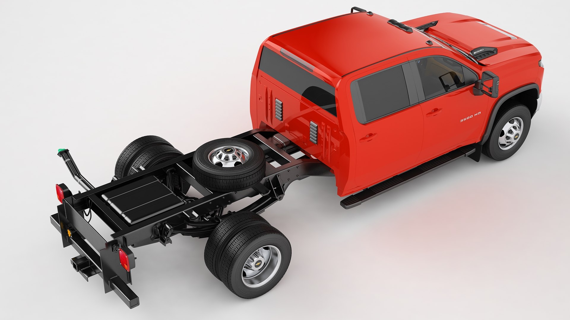 3D Chevrolet Silverado 3500 HD 2021 Chassis 01 Model - TurboSquid 1782348