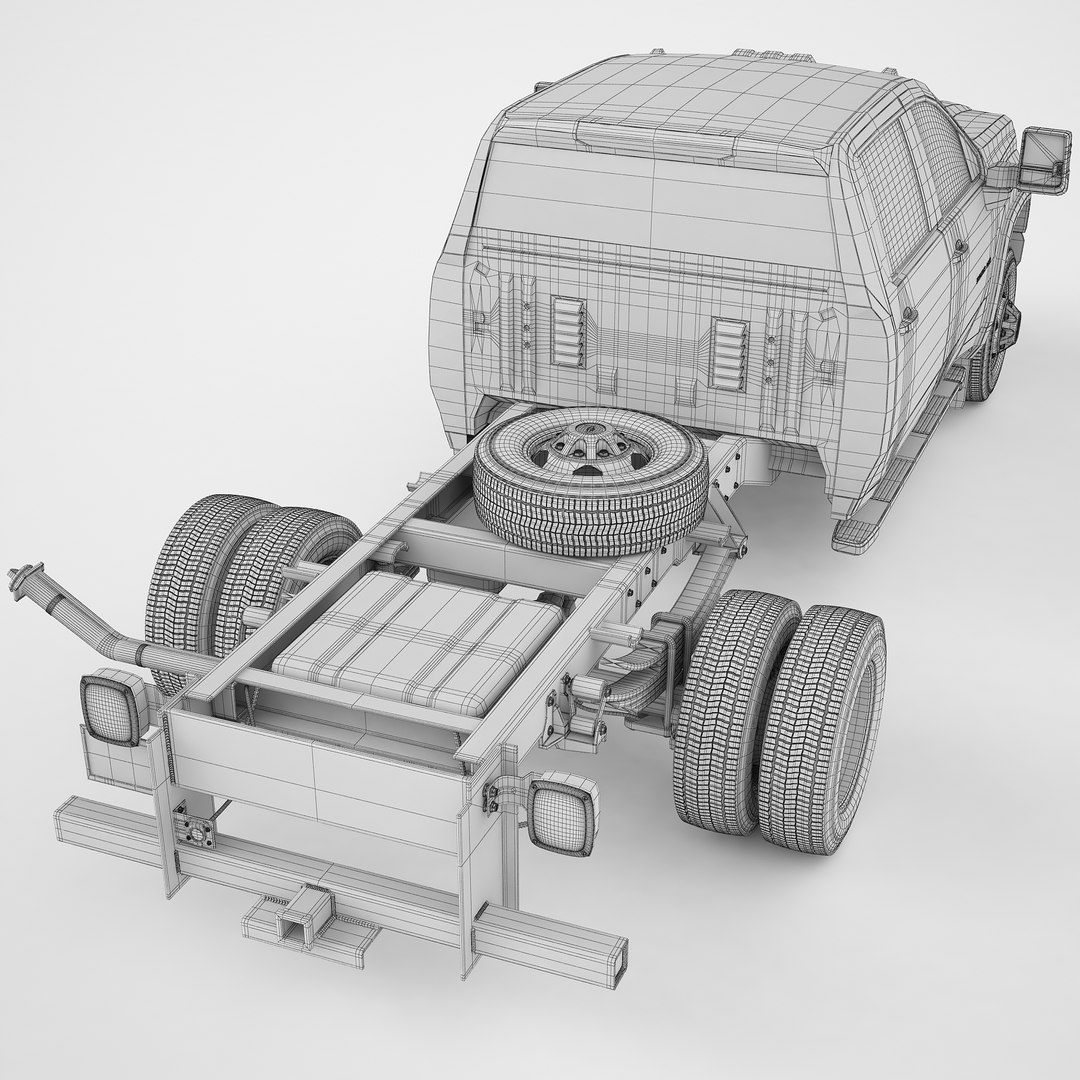 3D Chevrolet Silverado 3500 HD 2021 Chassis 01 Model - TurboSquid 1782348