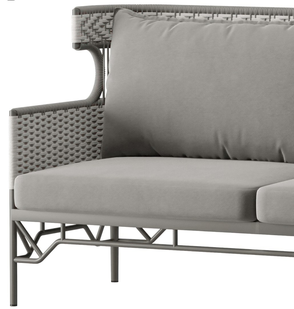 3D Sette Garden Raven Sofa - TurboSquid 2132610