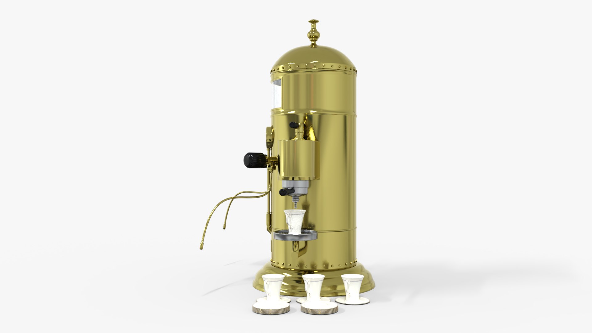 Espresso Machine 1930 Antique Low-poly 3D Model 3D Model - TurboSquid ...