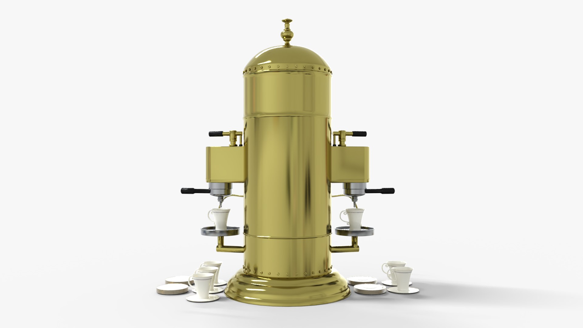 Espresso Machine 1930 Antique Low-poly 3D Model 3D Model - TurboSquid ...