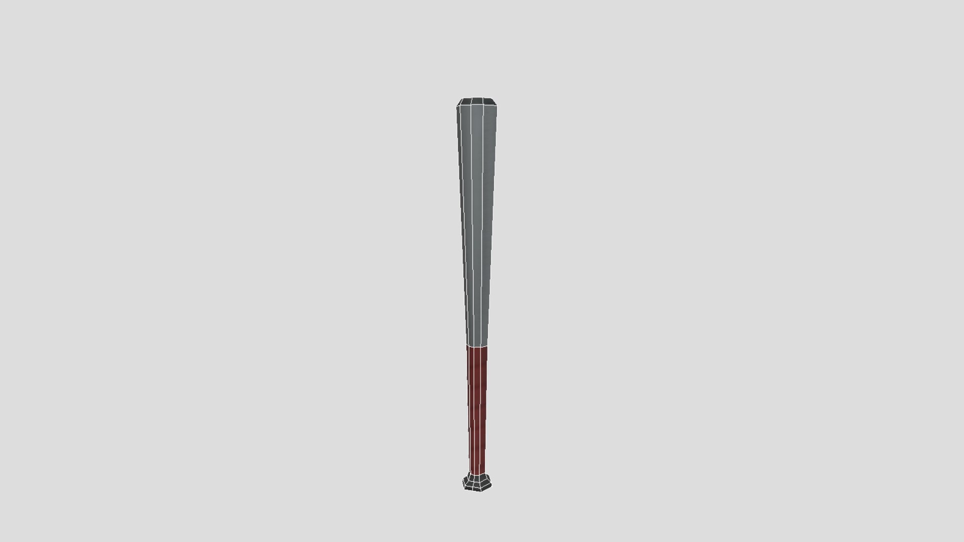 Steel Baseball Bat Low-poly With Textures Model - TurboSquid 2352889