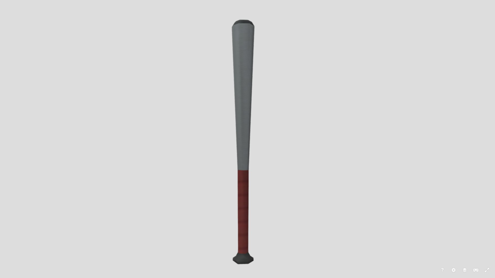 Steel Baseball Bat Low-poly With Textures Model - TurboSquid 2352889