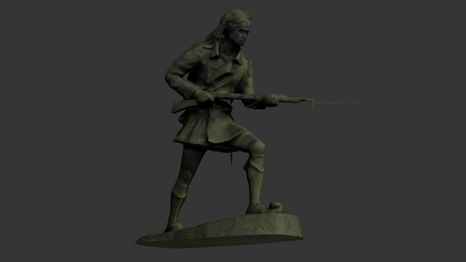 Unknown Soldier Statue Low-poly 3D model 3D model - TurboSquid 2162477