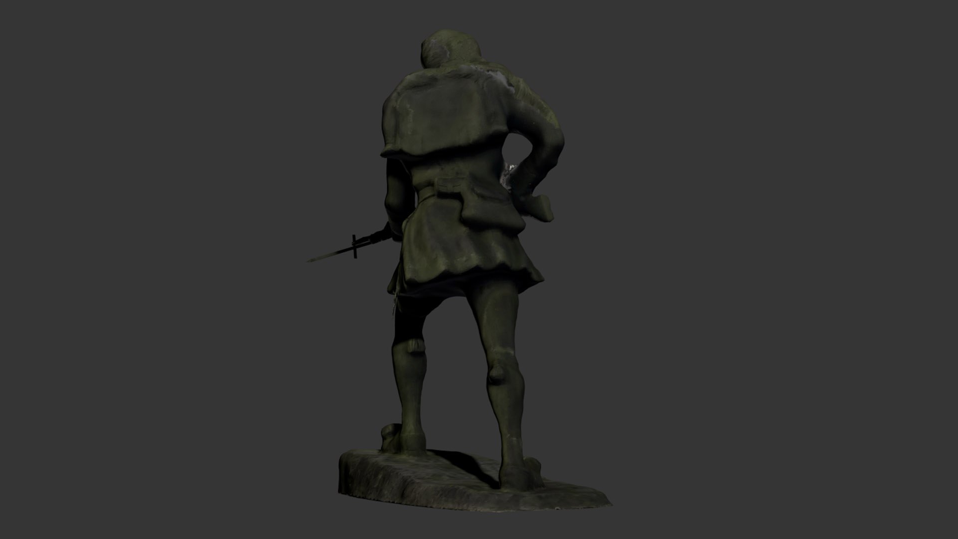 Unknown Soldier Statue Low-poly 3D model 3D model - TurboSquid 2162477
