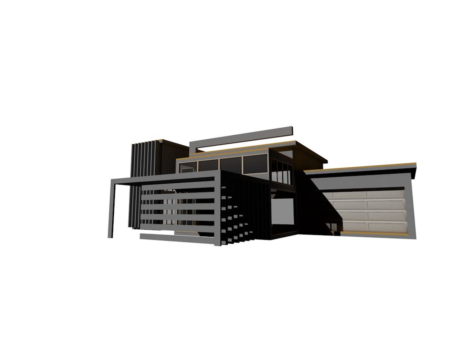 Modern Contemporary House 3d Model