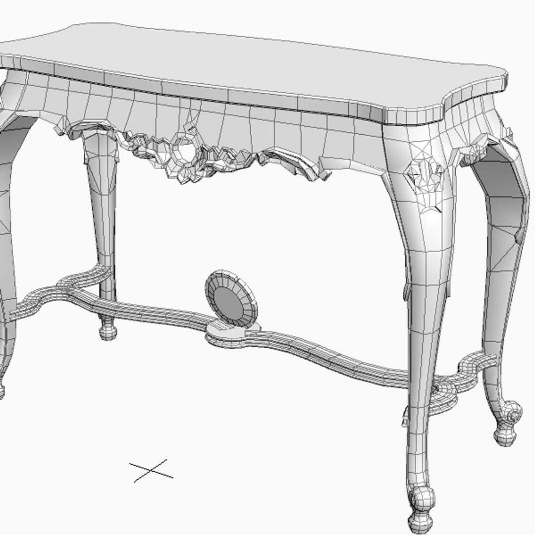 3d baroque table