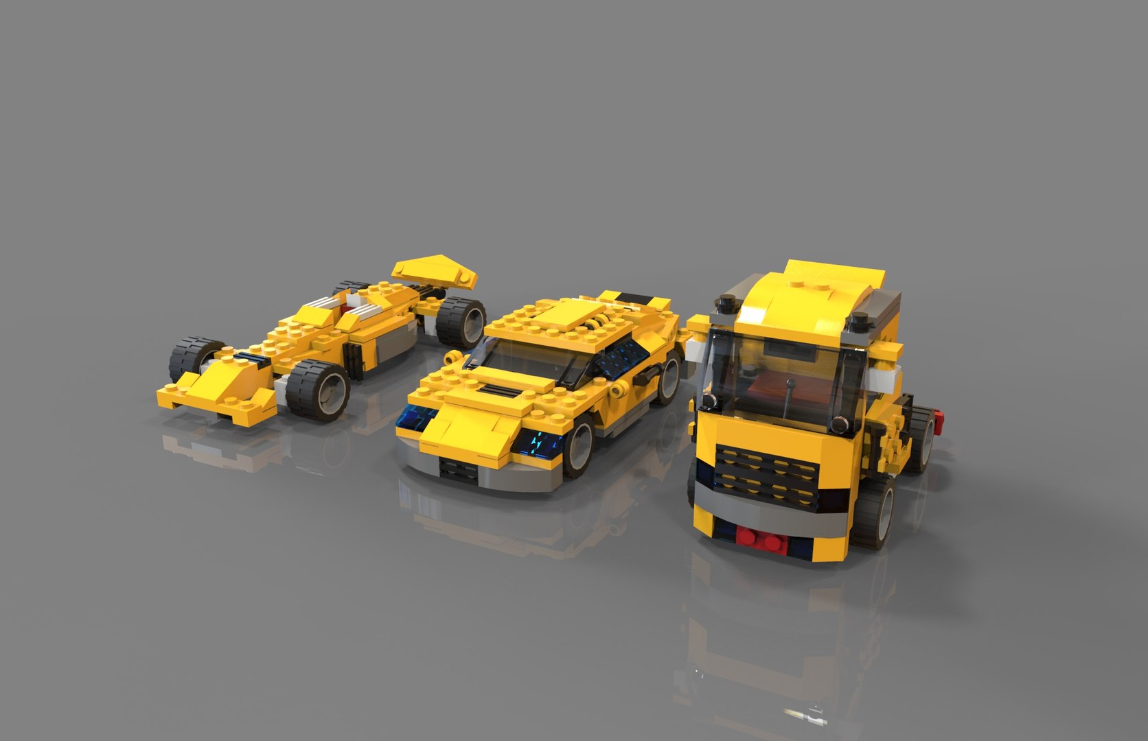 3D Lego Car Pack Model - TurboSquid 1240103