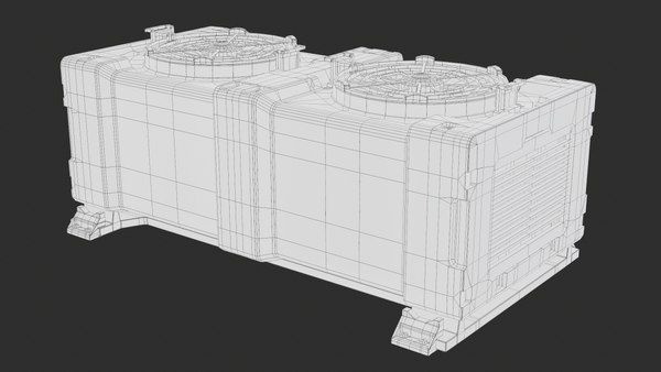 modelo 3d Sci-Fi Rooftop AC Unit - TurboSquid 2083793