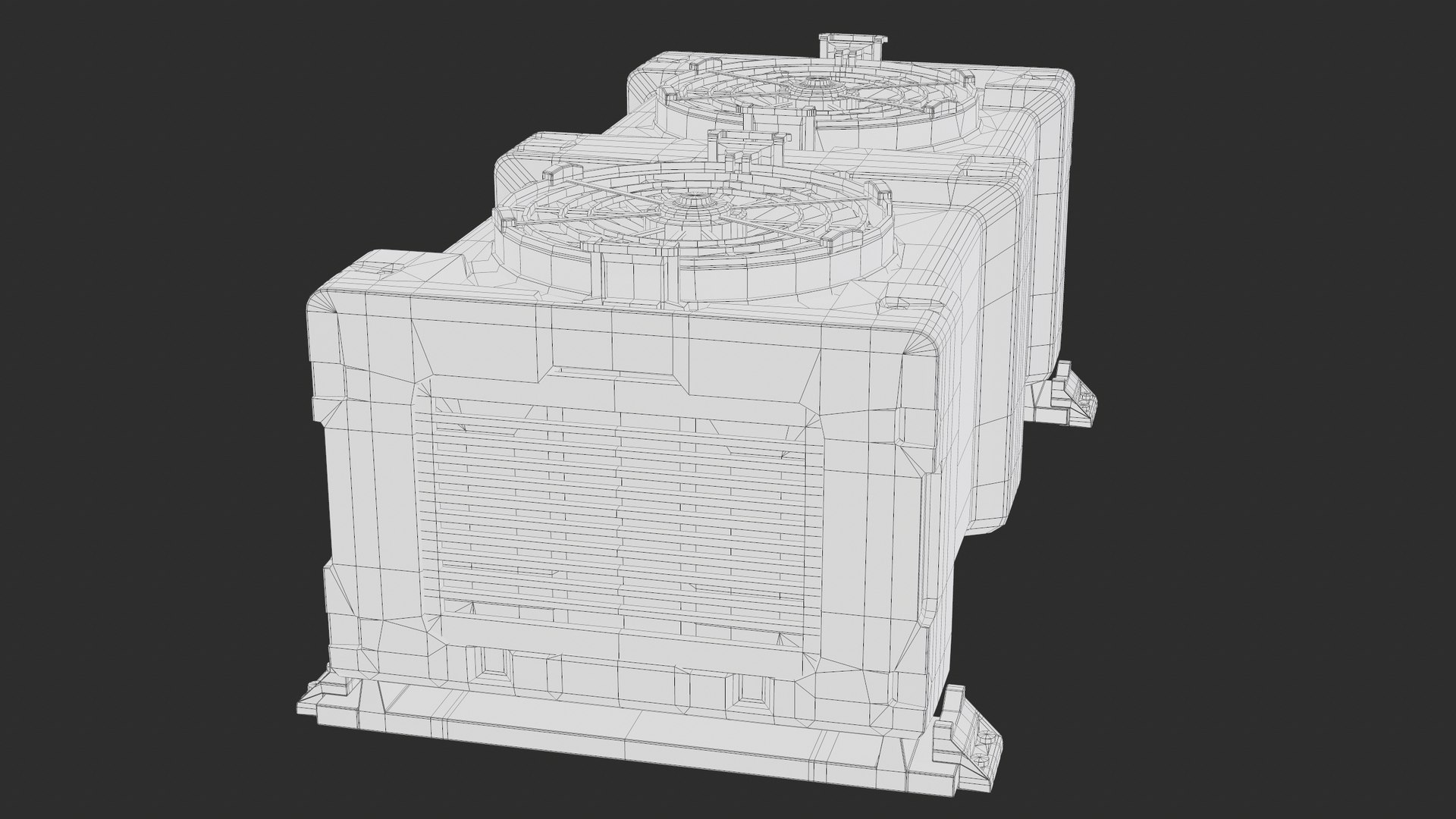 Sci-Fi Rooftop AC Unit 3D model - TurboSquid 2083793