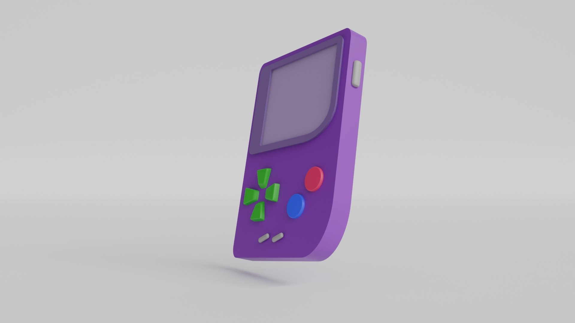 3D 3D Low Poly Purple Game Console Arcade Model Model - TurboSquid 2242464