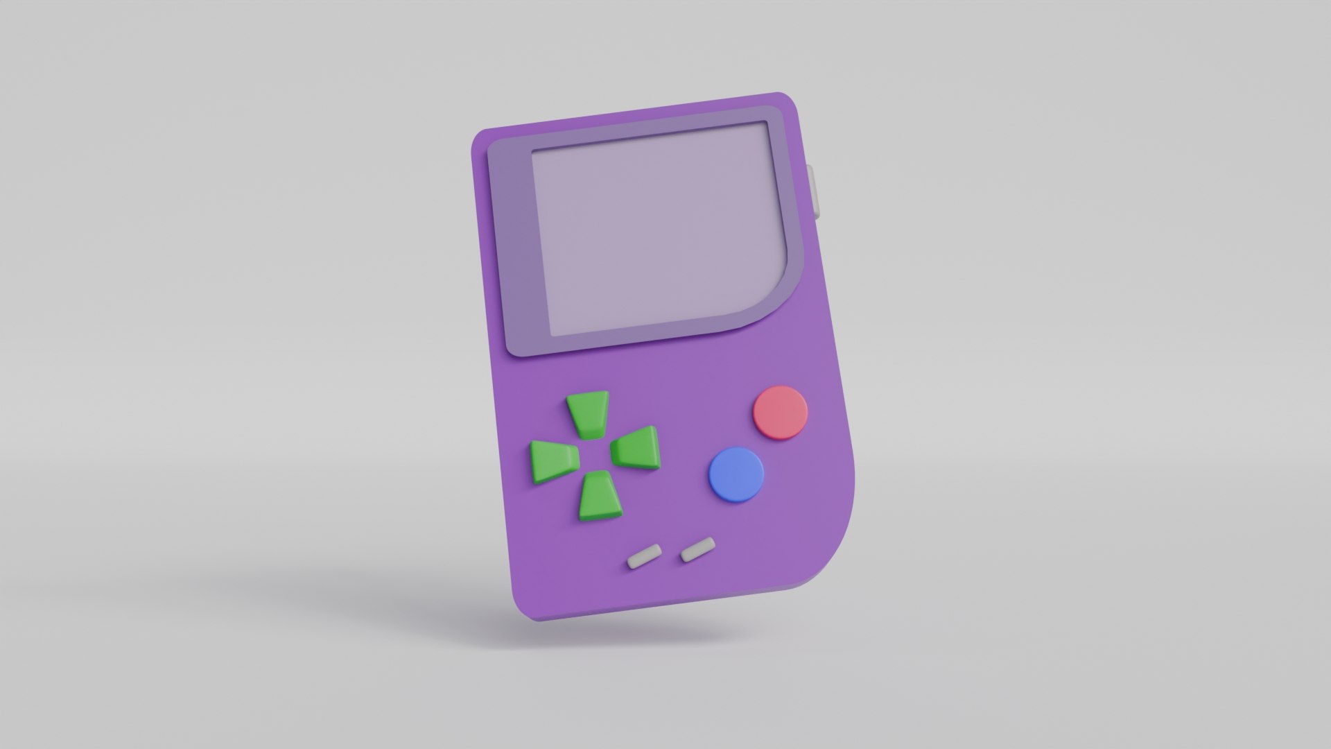3D 3D Low Poly Purple Game Console Arcade Model Model - TurboSquid 2242464