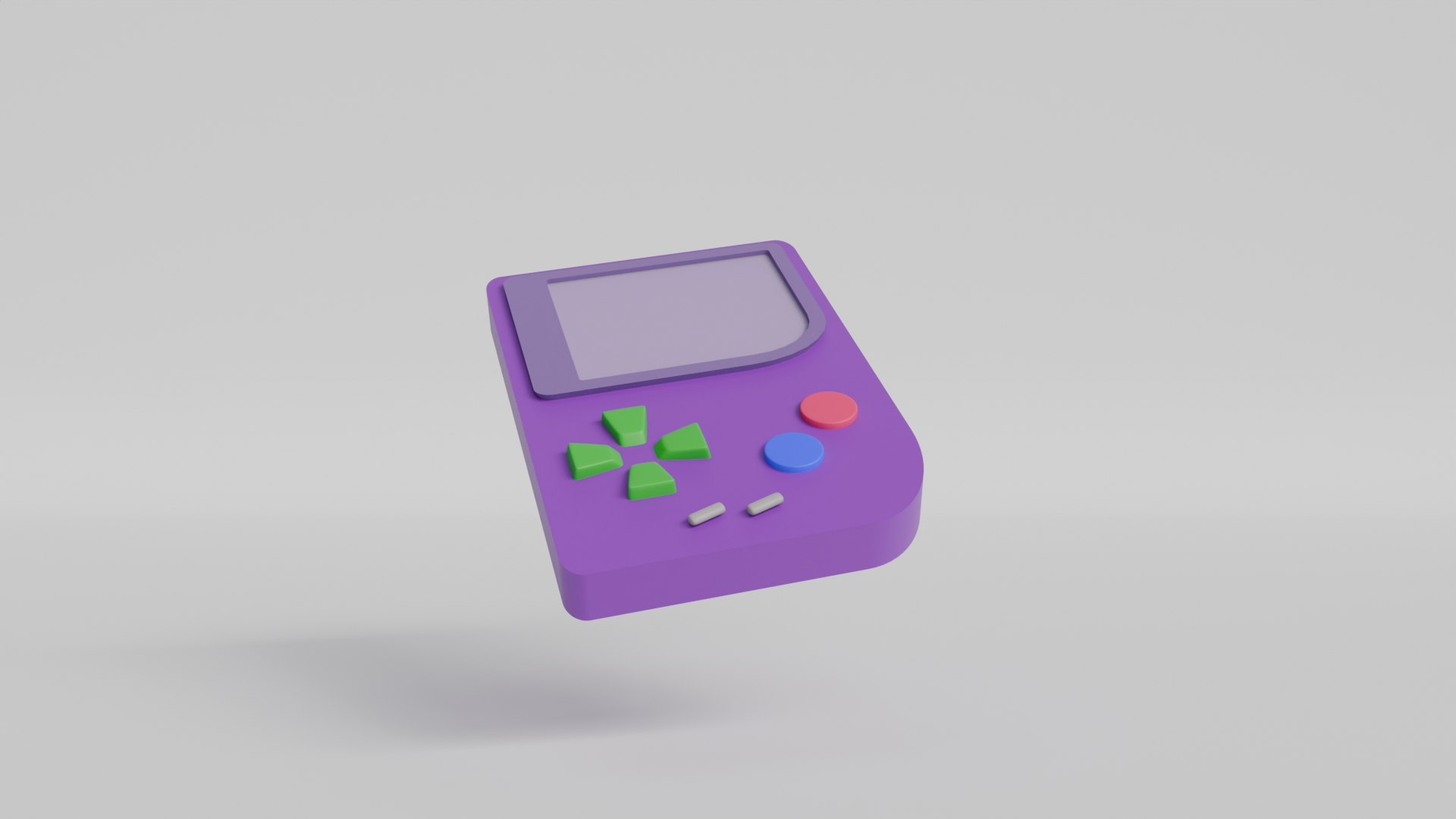 3D 3D Low Poly Purple Game Console Arcade Model Model - TurboSquid 2242464