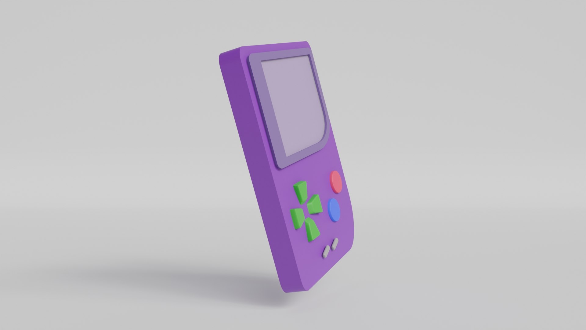 3D 3D Low Poly Purple Game Console Arcade Model Model - TurboSquid 2242464