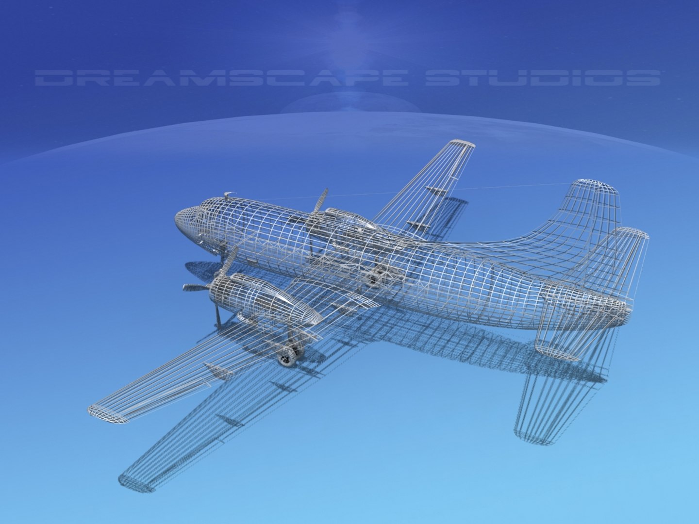 3d Model Of Propellers Martin 404