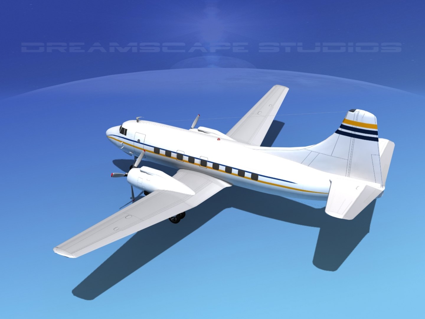 3d Model Of Propellers Martin 404