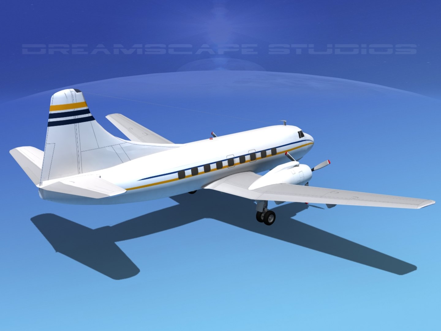 3d Model Of Propellers Martin 404