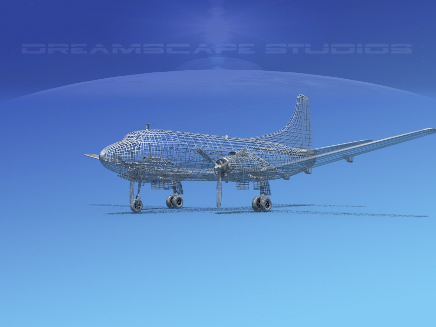 3d Model Of Propellers Martin 404