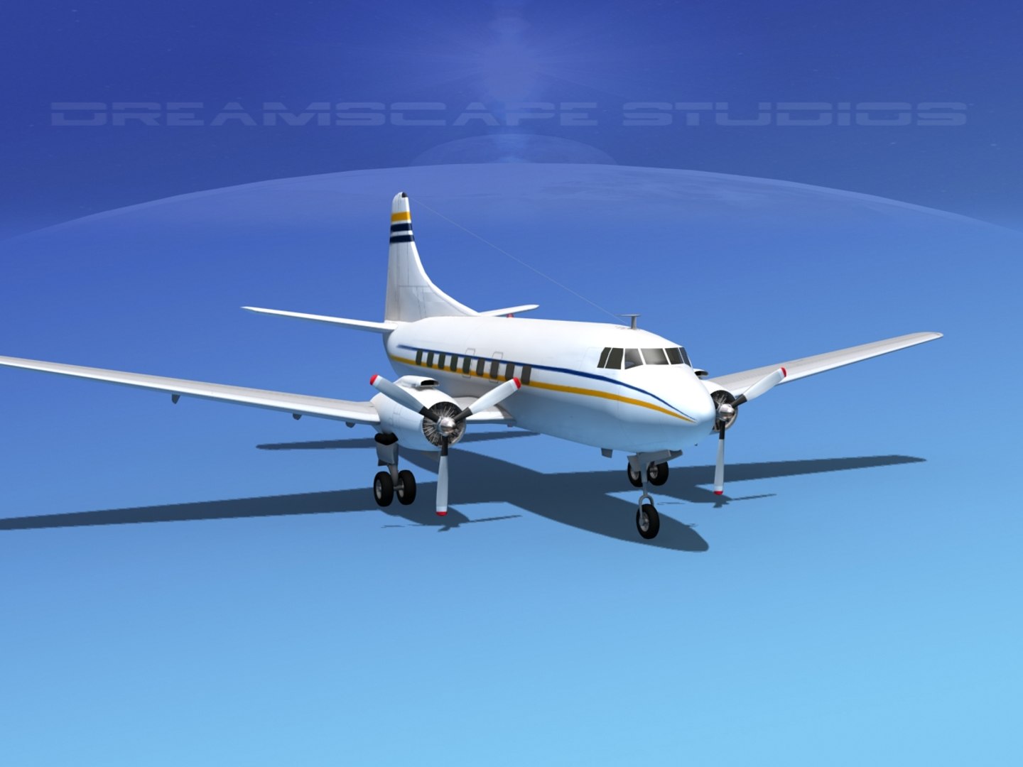 3d Model Of Propellers Martin 404